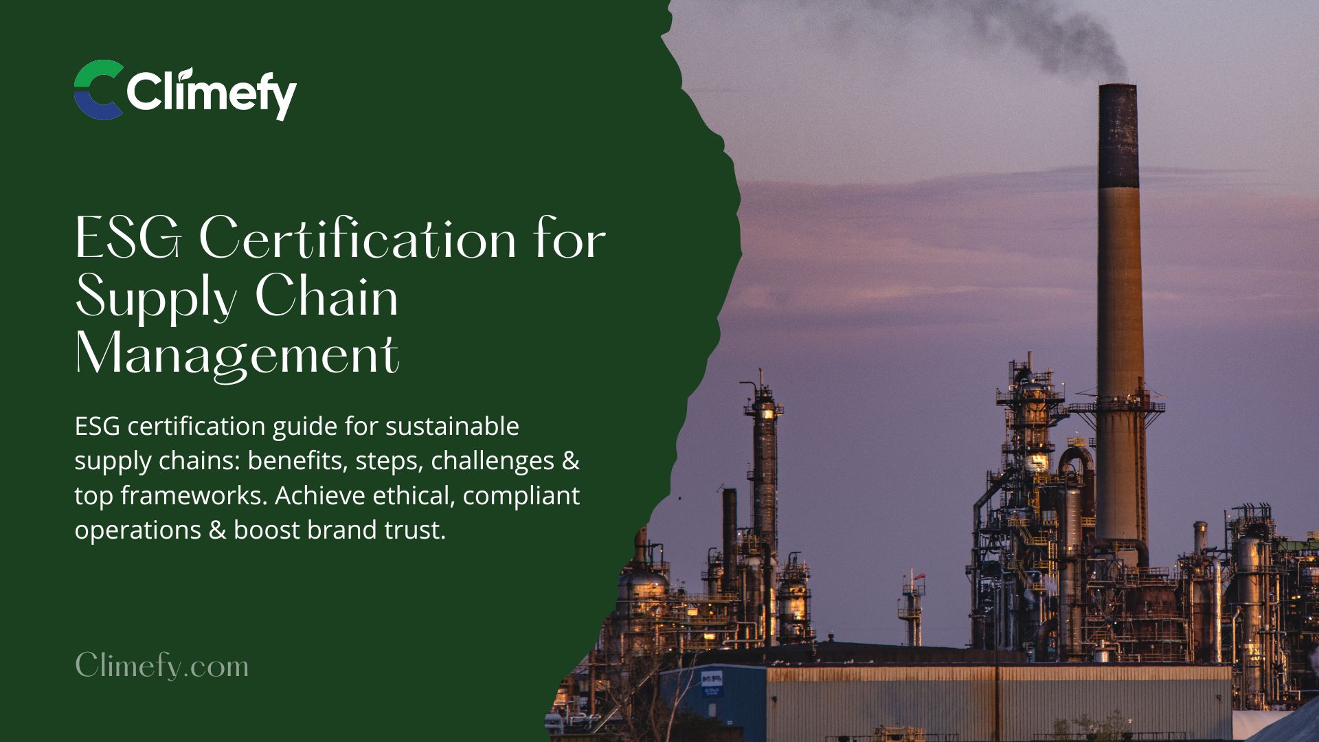 ESG Certification For Supply Chain Management | Climefy