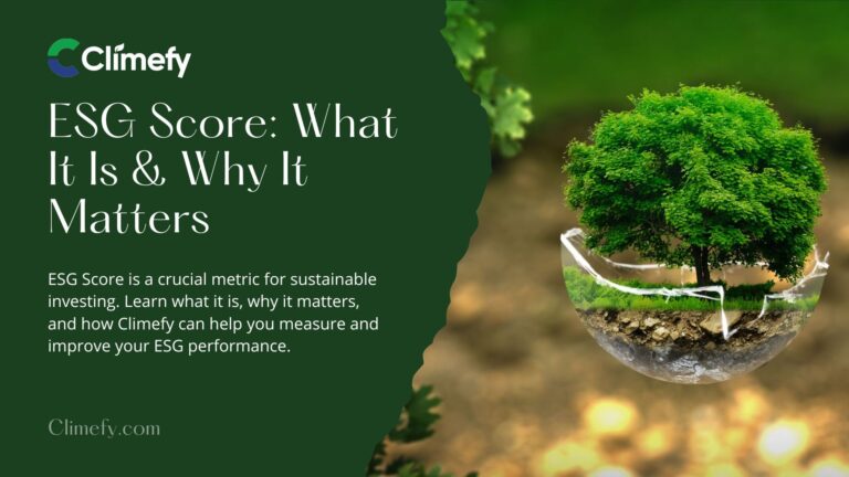 ESG Score: What It Is & Why It Matters | Climefy