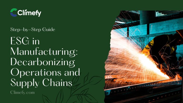 ESG In Manufacturing: Decarbing Operations & Supply Chains