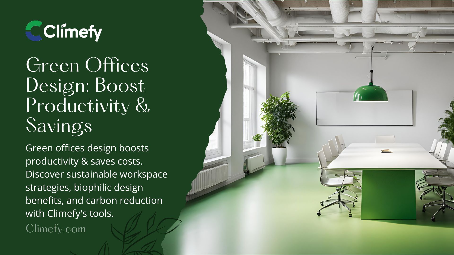 Green Offices Design: Boost Productivity & Savings | Climefy