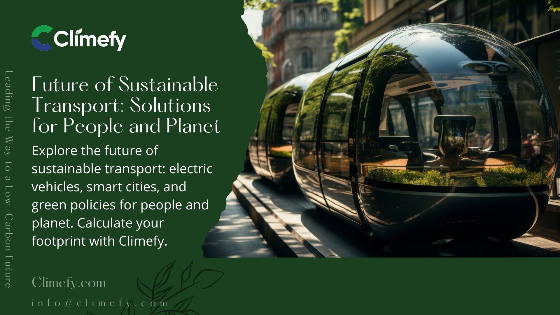 Future Of Sustainable Transport: For People And Planet