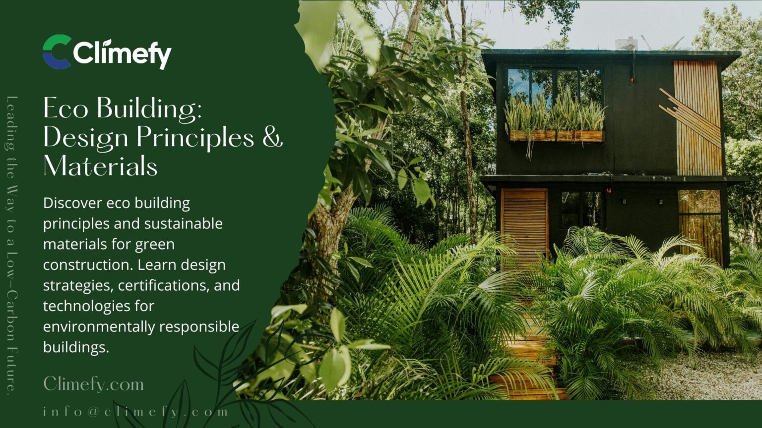 Eco Building: Design Principles & Materials | Climefy